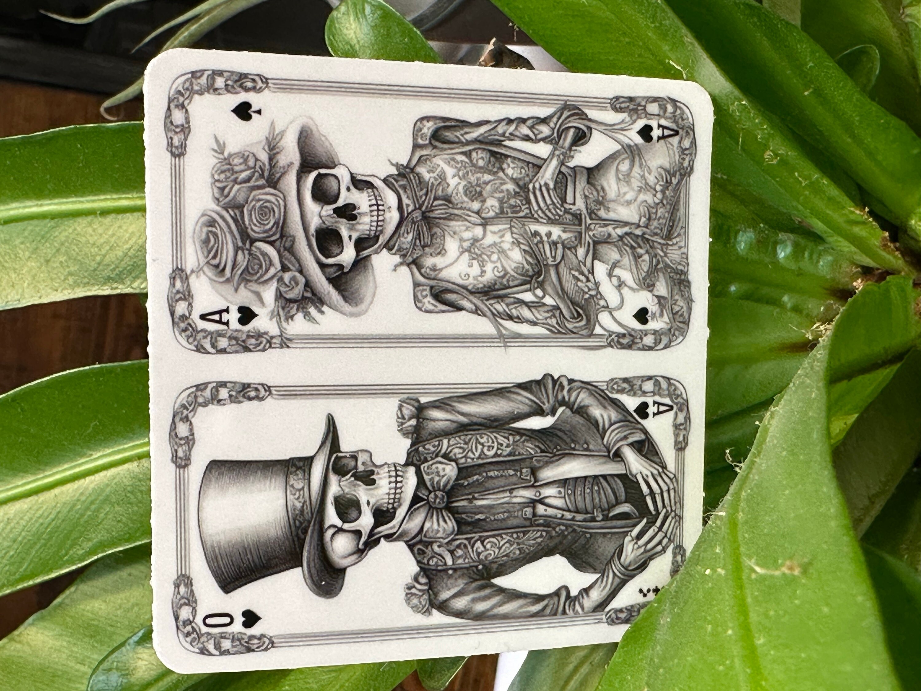 Elegant Skeleton Couple Vinyl Sticker - 3" - Wedding Bliss Decal ...