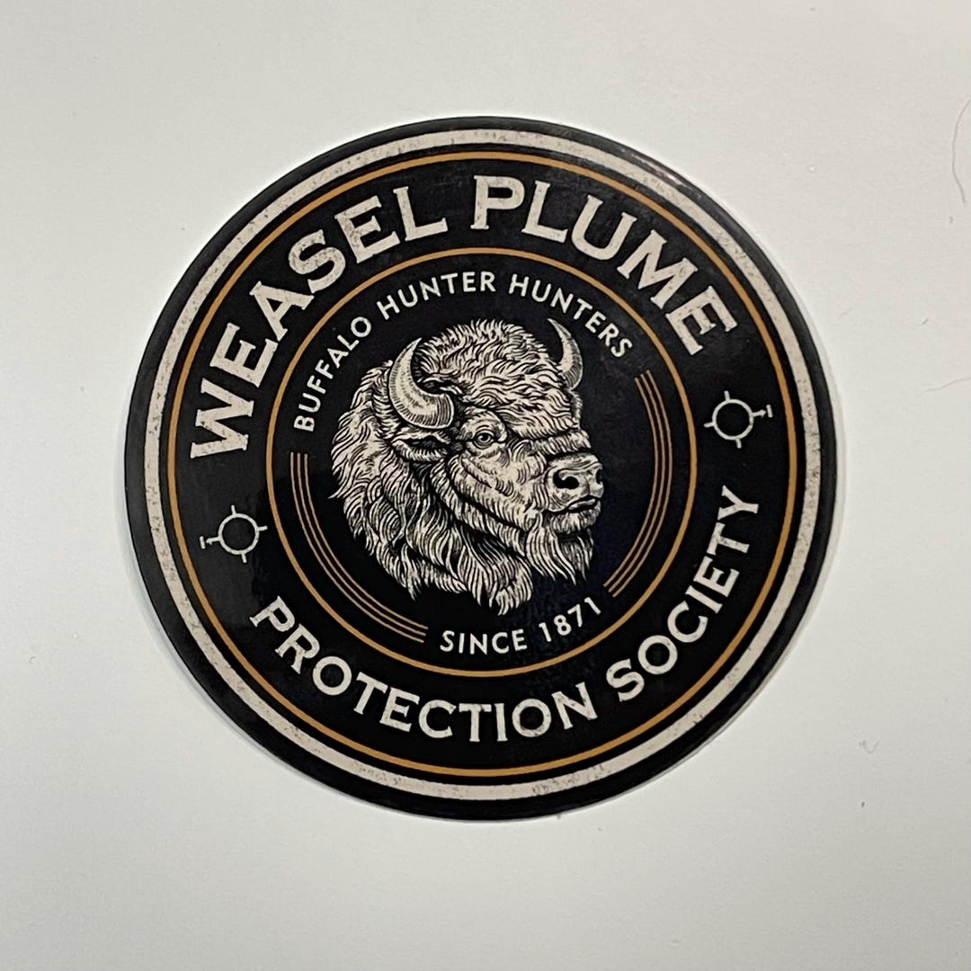 Weasel Plume Protection Society Vinyl Sticker - Etsy