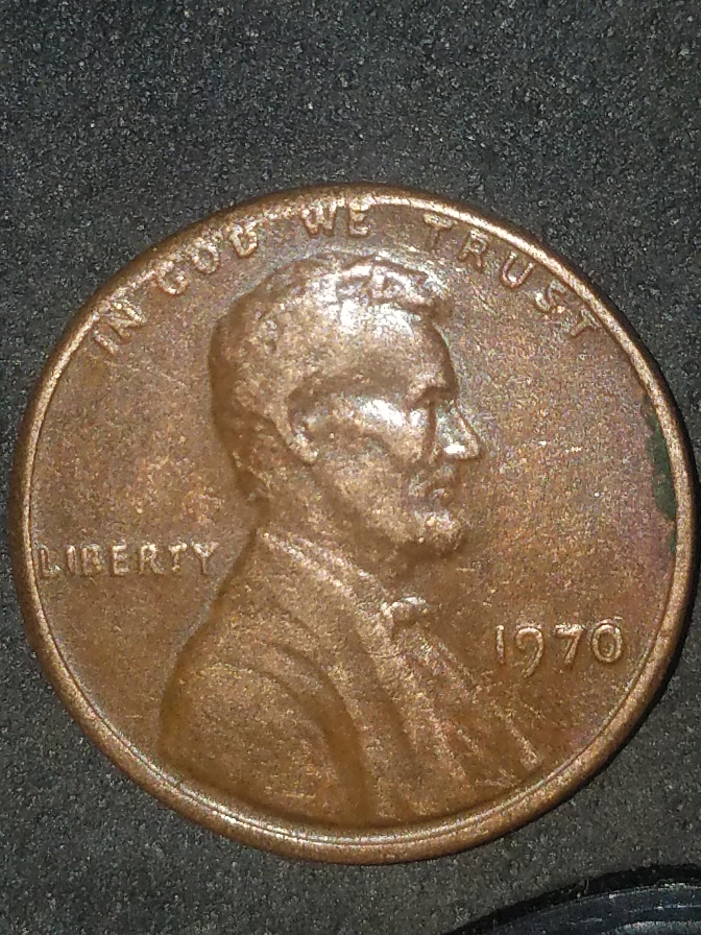 Vintage 1970 Error Lincoln Penny No Mint Mark - Etsy
