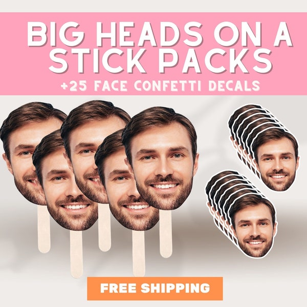 Photo Face on Stick - Etsy