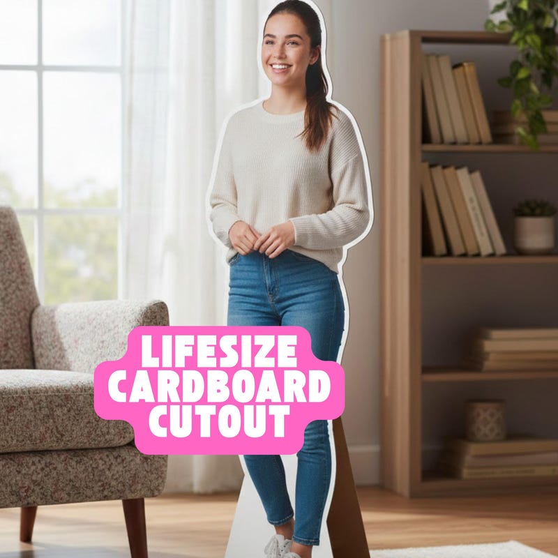 Person Cardboard Cutout - Etsy