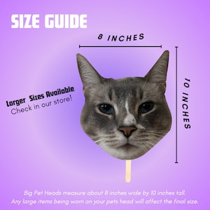 Custom Pet Head on a Stick: Personalized Photo Booth Wedding Prop - Etsy