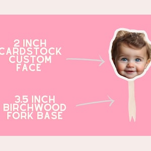 Custom Face Cake Topper Cupcake Topper Personalized Photo Decorations ...