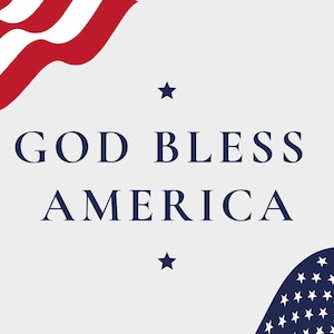 God Bless America Sign 2024 Presidential Election Sign USA Pride Yard ...