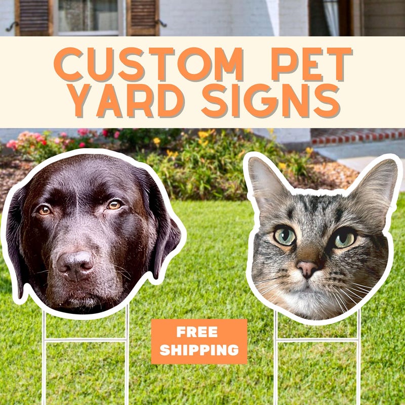 Face Cut Out Yard Signs - Etsy