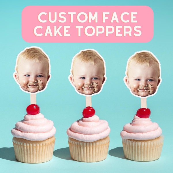 Photo Head Cake Topper - Etsy