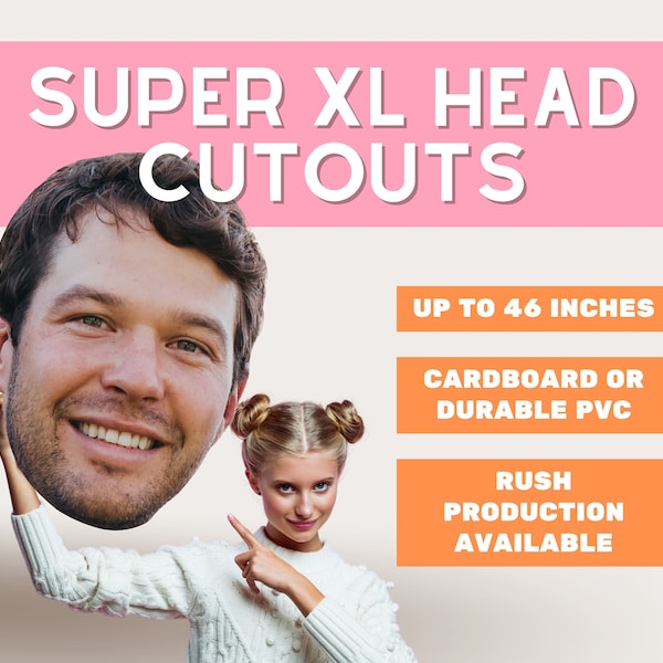 Big Head Cutout Foam Etsy