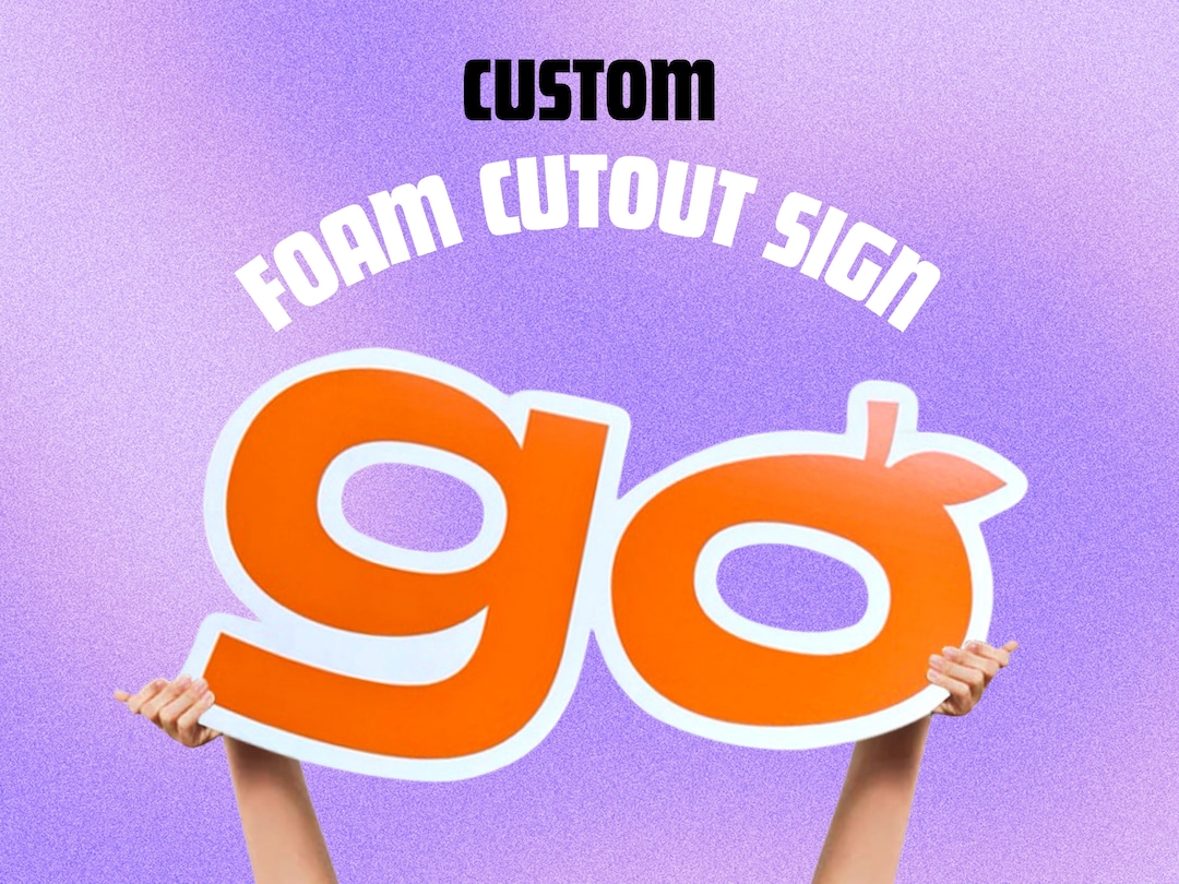 Custom Cut Out Foam Sign Party Foam Sign for Birthday Event Decoration ...