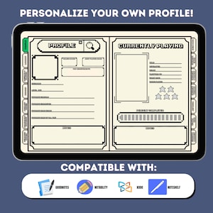 Cute Minimalist Digital Gaming Journal – Beige Planner for Tracking ...