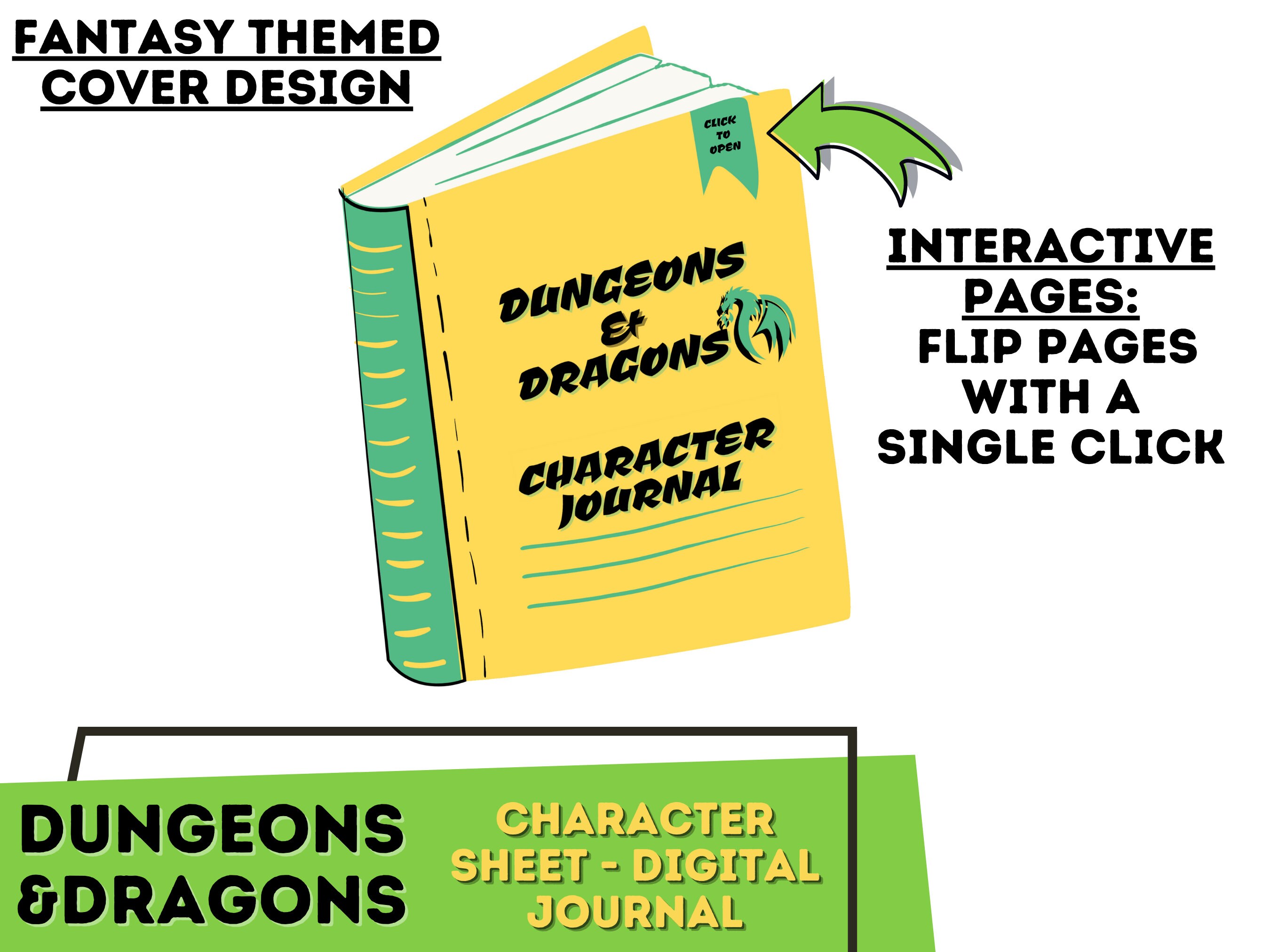 Dnd Character Sheet for Dnd Digital Journal Dungeons & Dragons Game ...