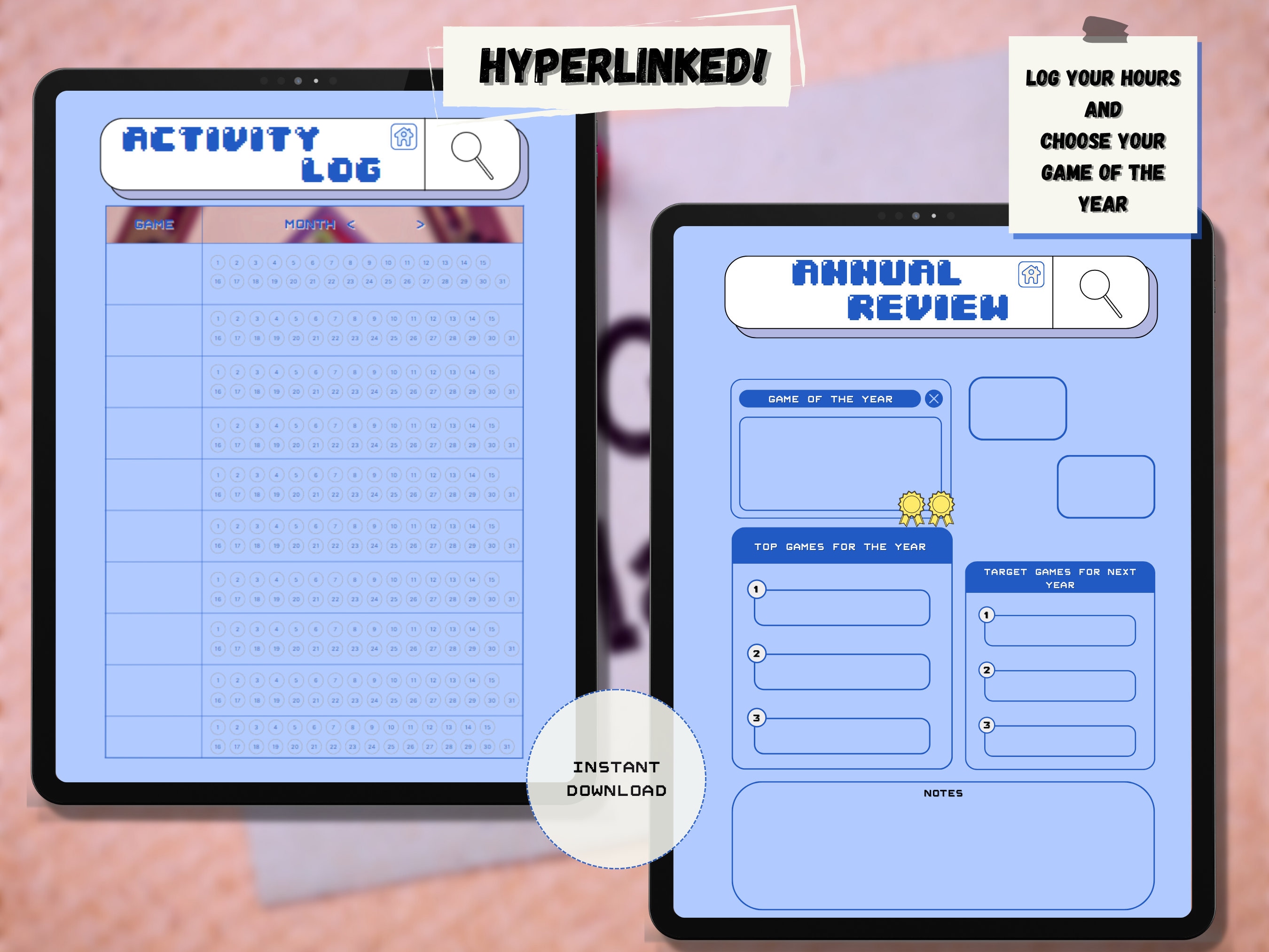 Game Journal Digital Game Notebook Gift for Her Gaming Journal for ...