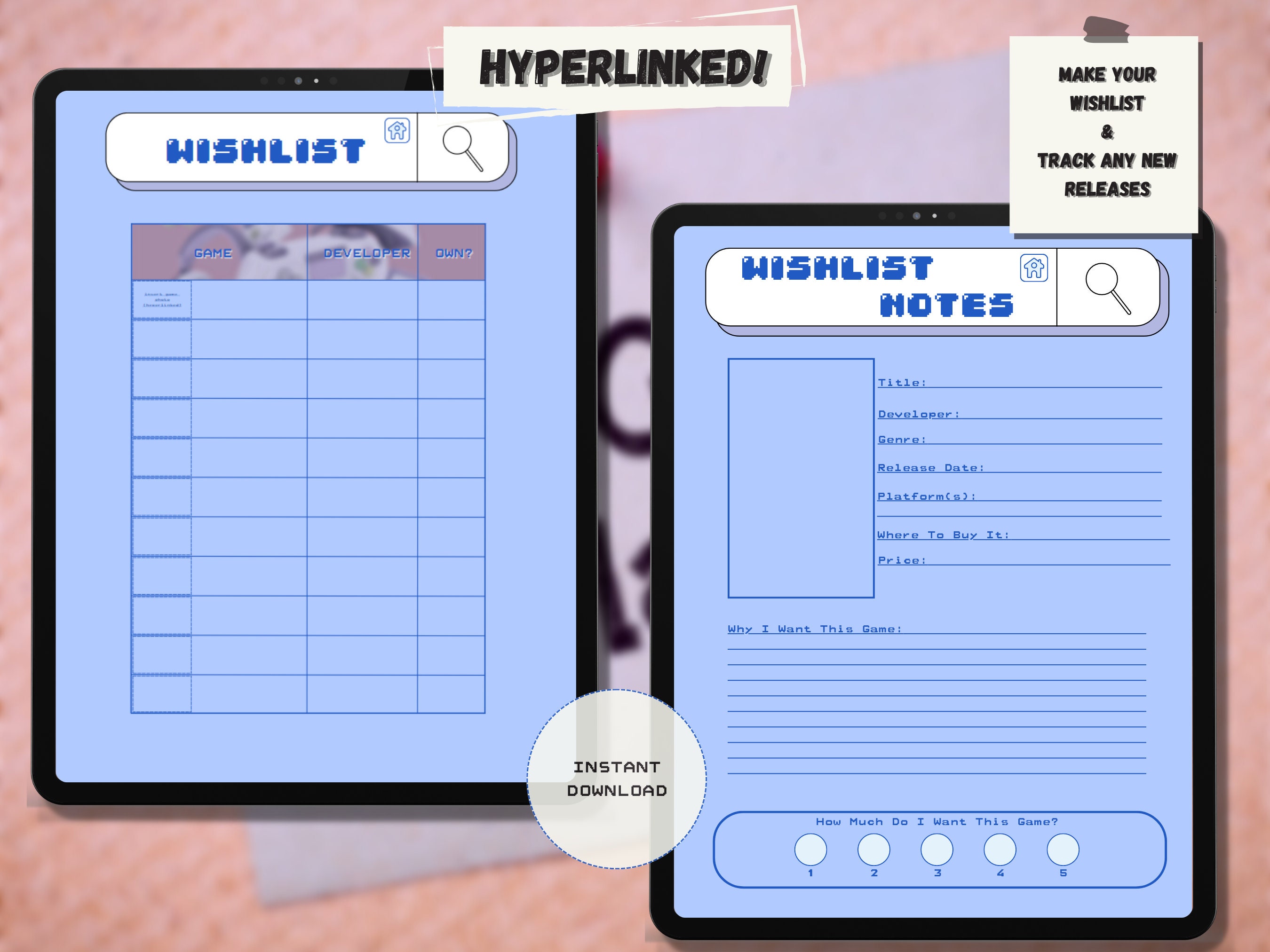 Game Journal Digital Game Notebook Gift for Her Gaming Journal for ...