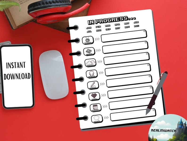 Printable Life Tracker for Gamer Memory Tracker for Current Event Log ...