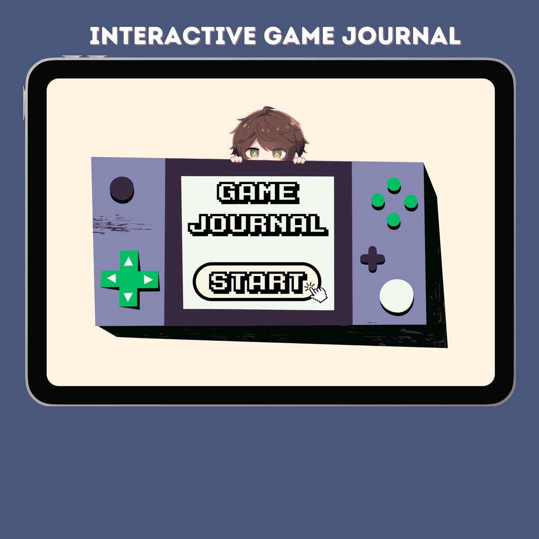 Cute Minimalist Digital Gaming Journal – Beige Planner for Tracking ...