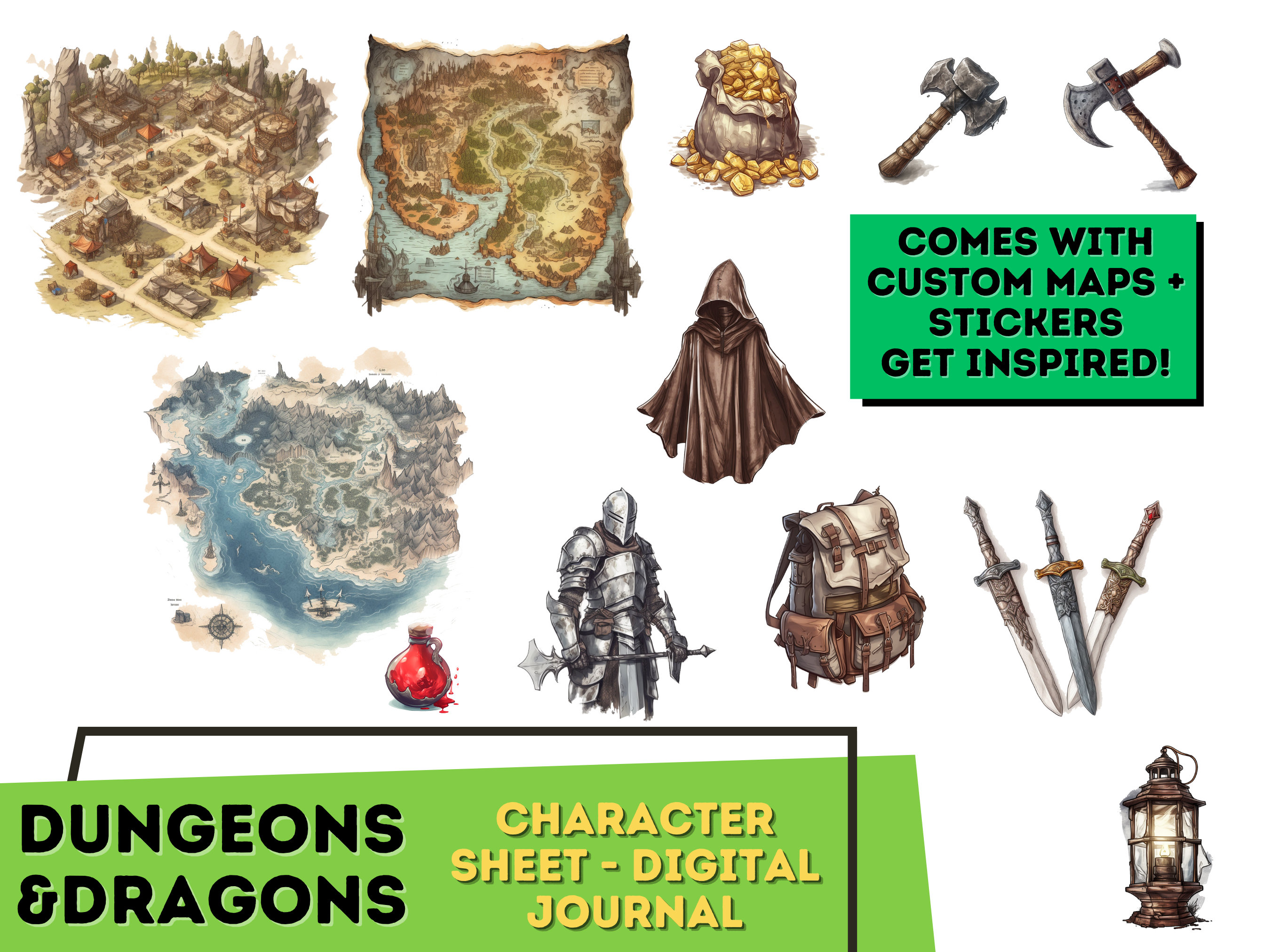 Dnd Character Sheet for Dnd Digital Journal Dungeons & Dragons Game ...