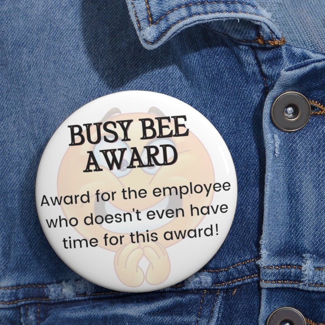 Funny Office Awards Custom Pin Buttons Work Party Funny Coworkers Gift ...