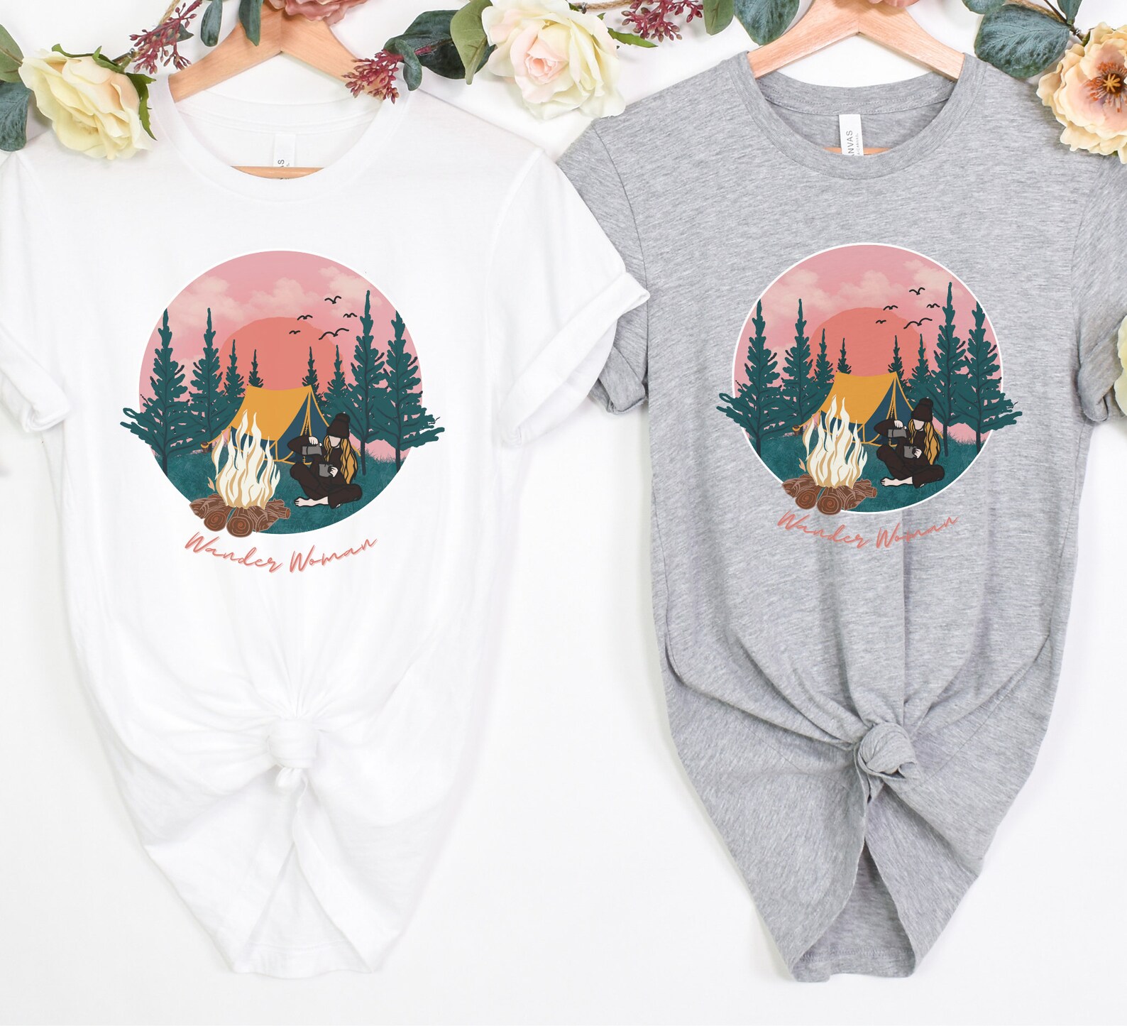 Adventure Shirt, Wander Woman Tenting, Gift for Her, Outdoor T-shirt ...