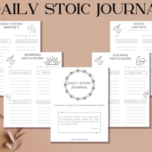 Daily Stoicism Journal Daily Stoic Art Stoic Planner Marcus Aurelius ...