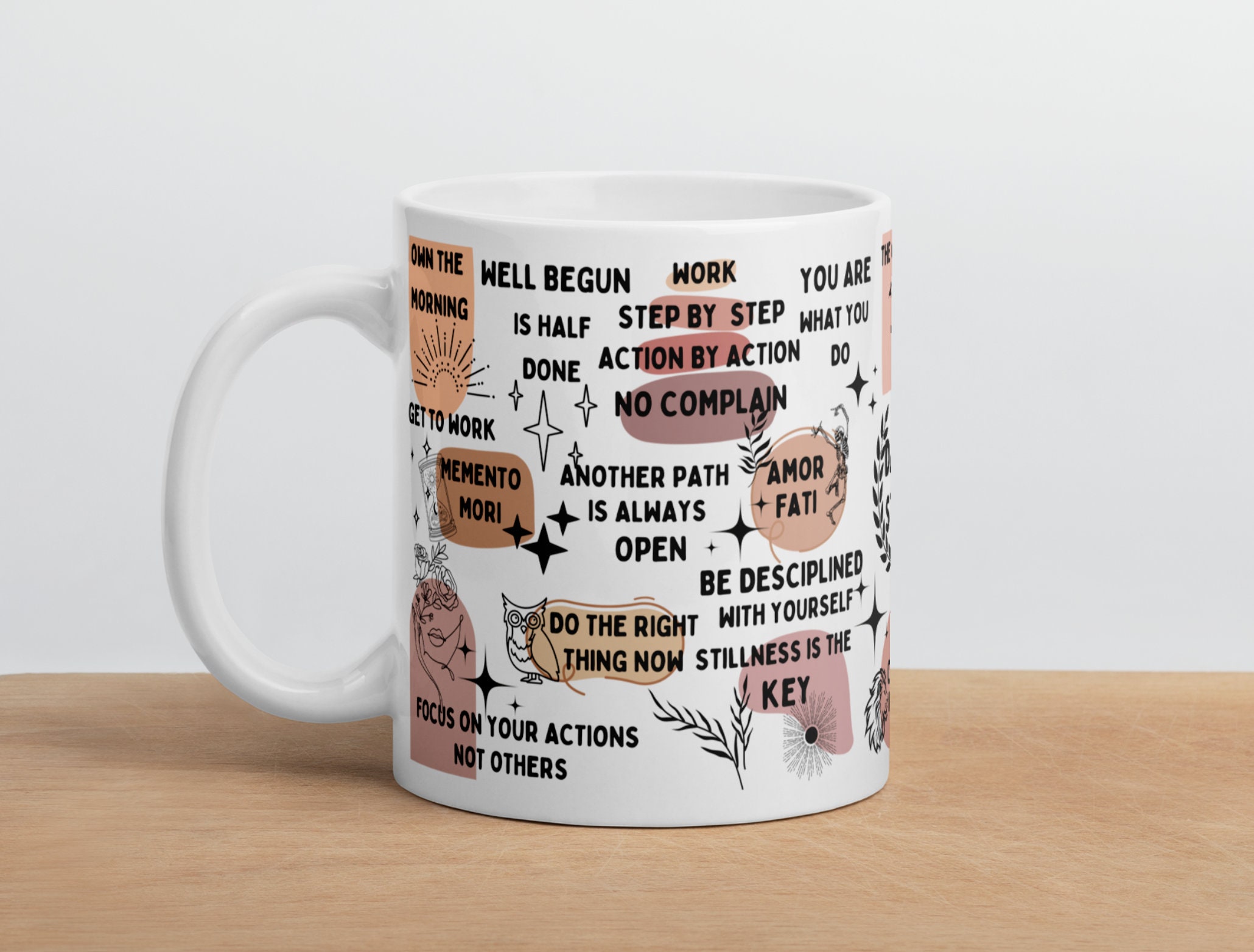 Daily Stoic Mug Gifts for Stoics Stoicism Gifts Marcus Aurelius Art ...