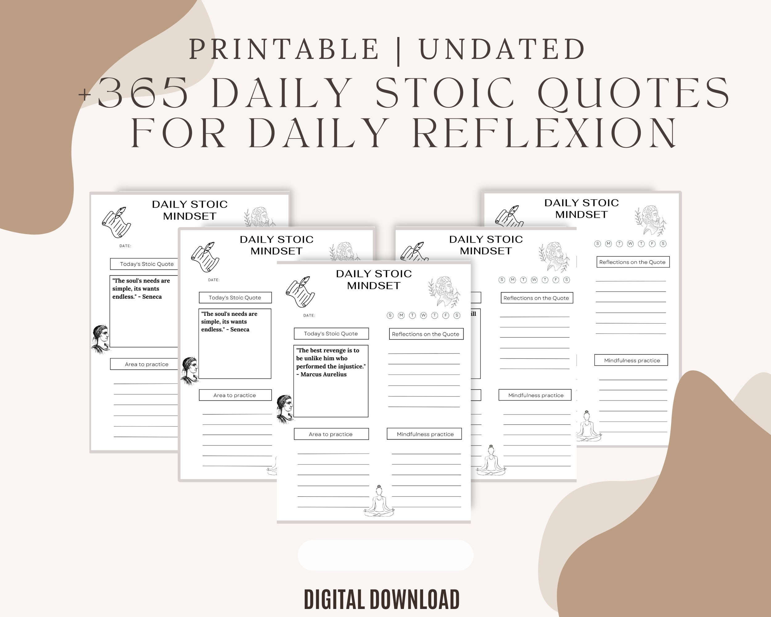 Daily Stoic Gifts Daily Stoic Journal Stoic Planner Stoic Digital ...