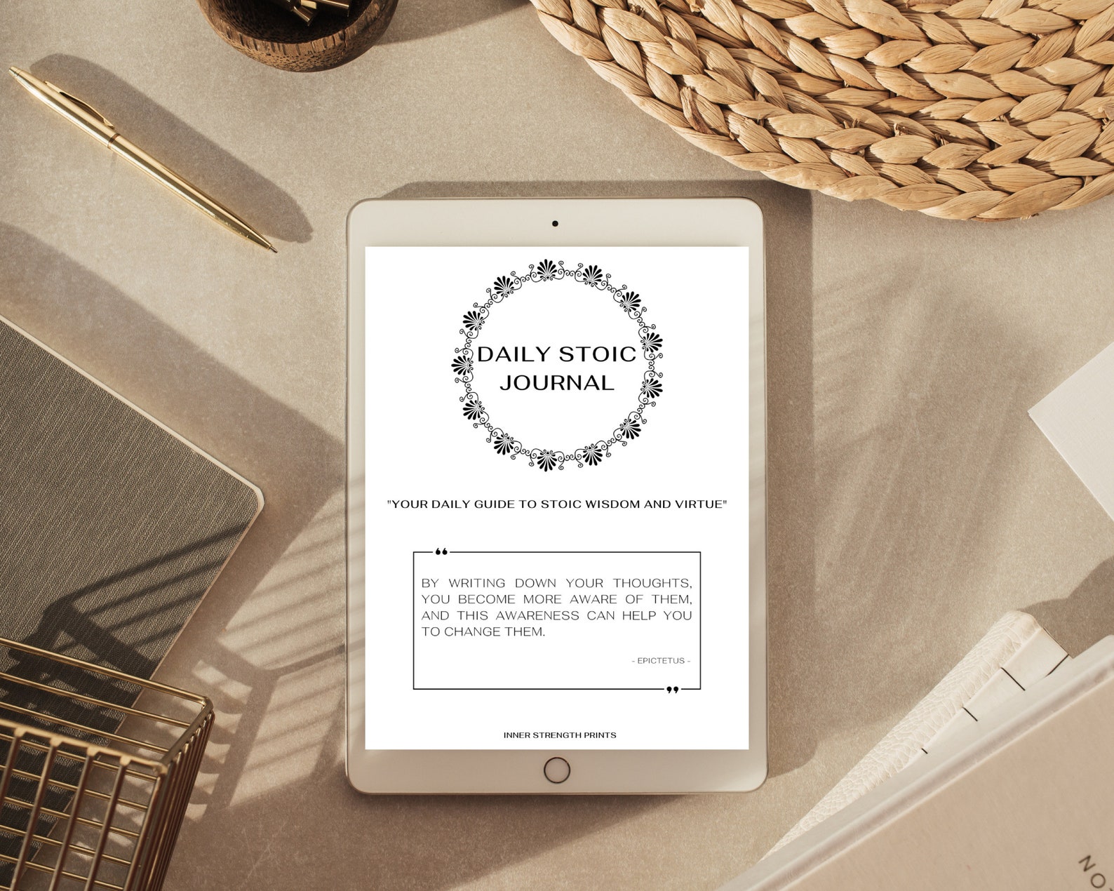 Daily Stoicism Journal Daily Stoic Art Stoic Planner Marcus Aurelius ...