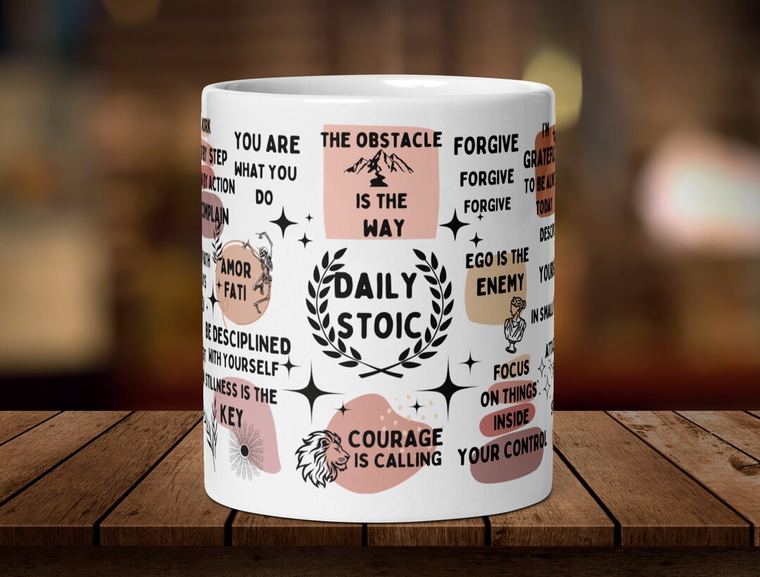 Daily Stoic Mug Gifts for Stoics Stoicism Gifts Marcus Aurelius Art ...