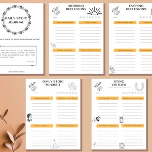Daily Stoic Journal: Self-improvement & Mindfulness Tracker (PDF) - Etsy