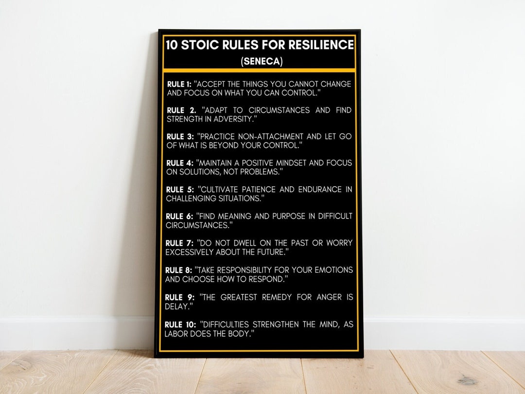 Stoic Prints Seneca Art Secena Letters Seneca Poster Seneca Roman Stoic ...