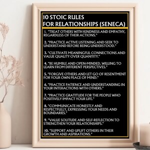 Seneca Quote Stoic Art Stoicism Poster Philosophy Quotes Stoic Wall Art ...