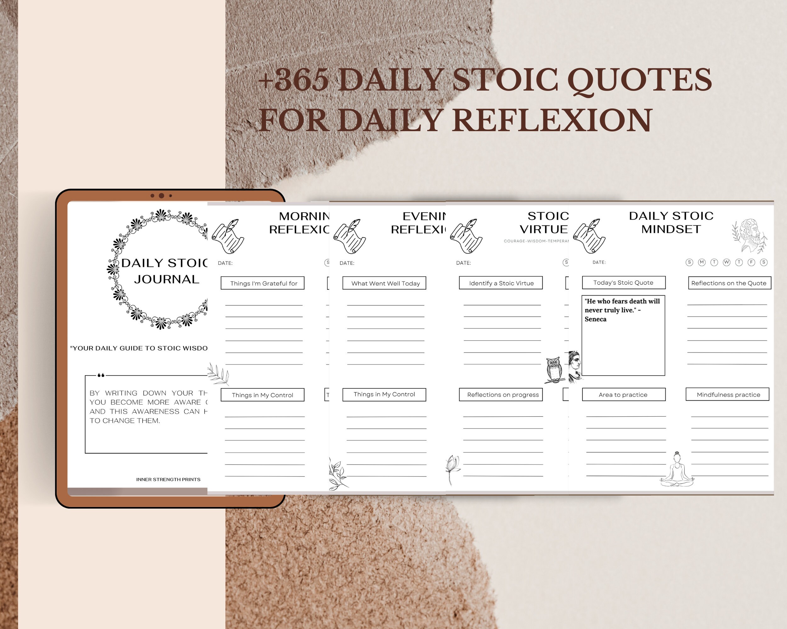 Daily Stoic Gifts Daily Stoic Journal Stoic Planner Stoic Digital ...