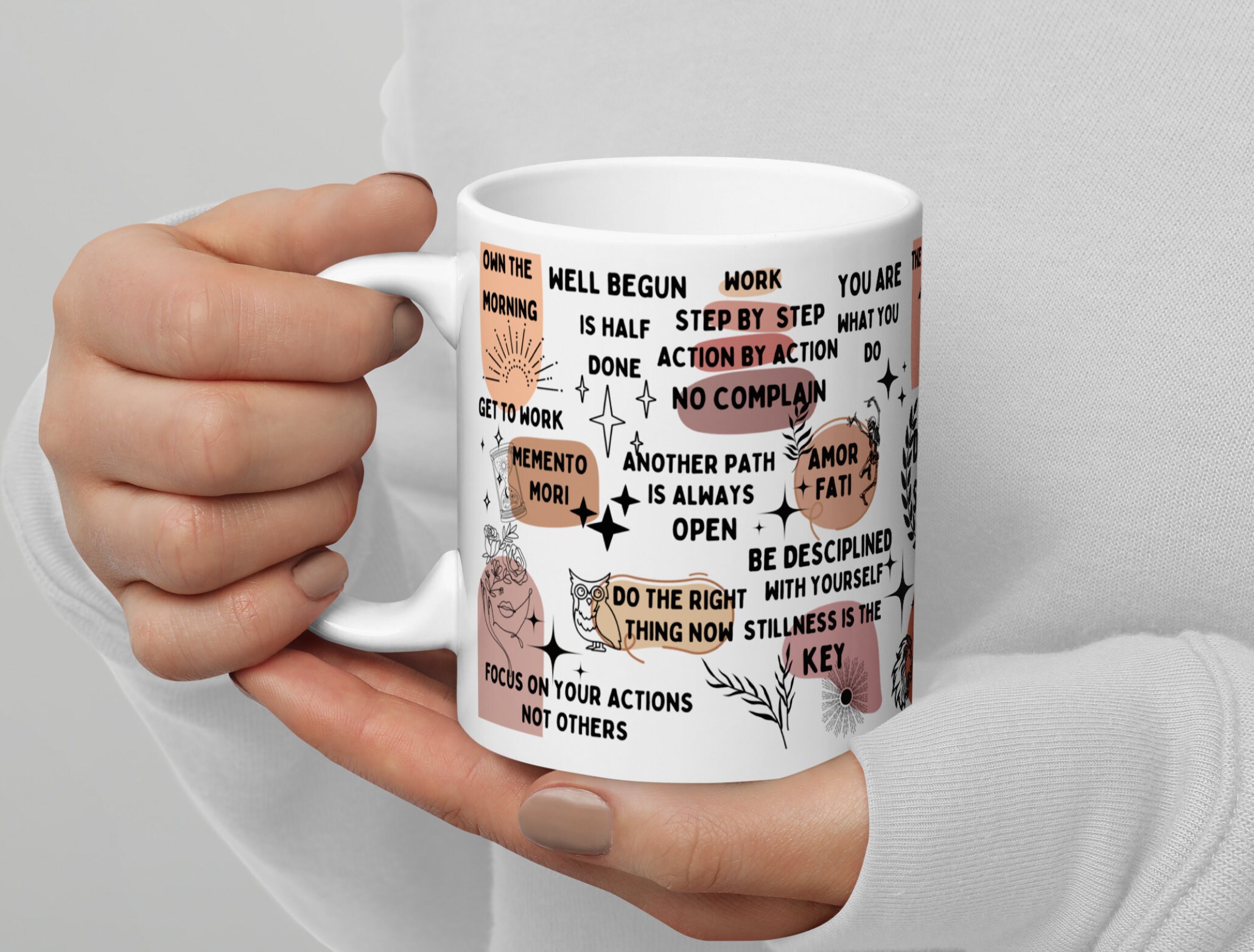 Daily Stoic Mug Gifts for Stoics Stoicism Gifts Marcus Aurelius Art ...