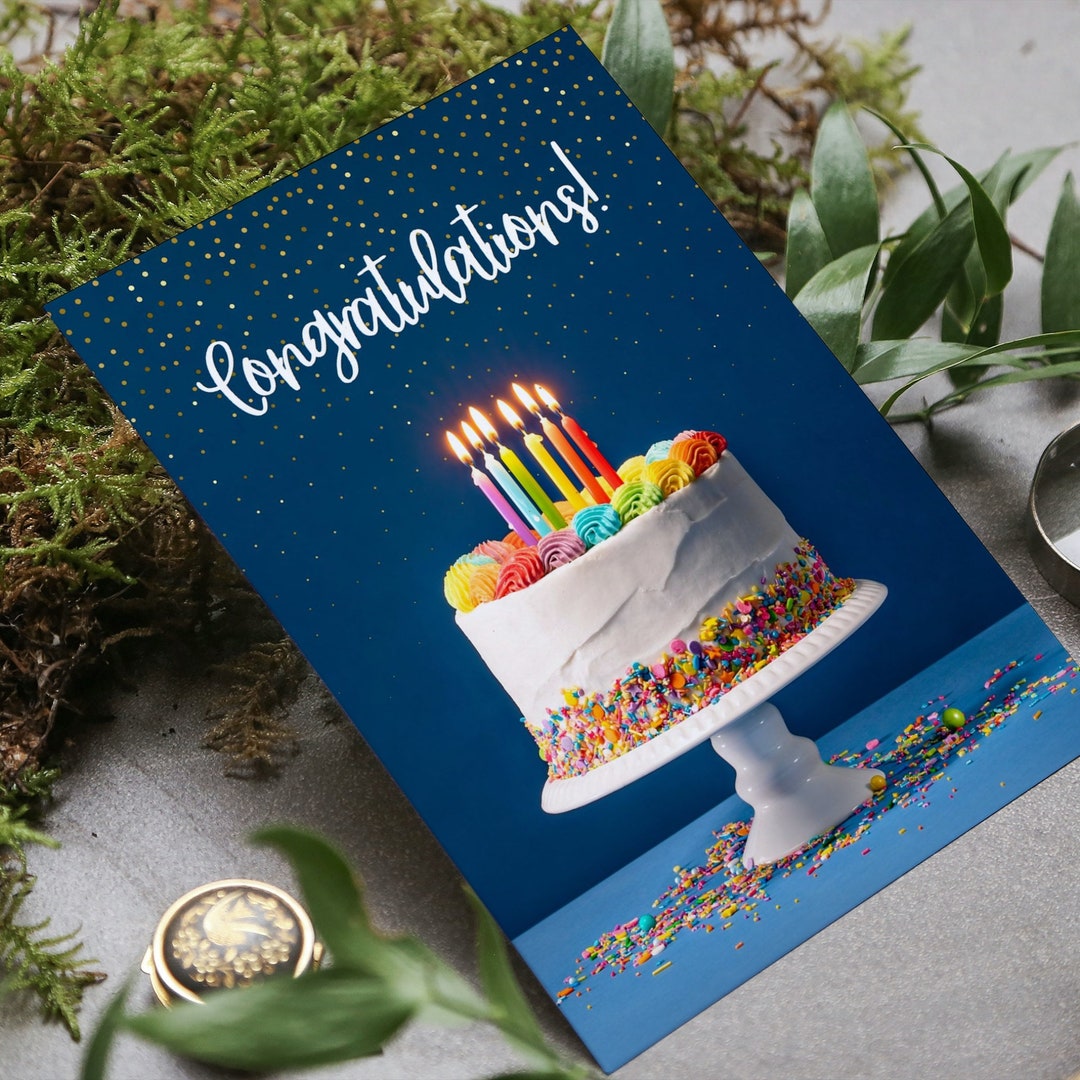 Congratulations Birthday Card (C5/ A5) - Etsy