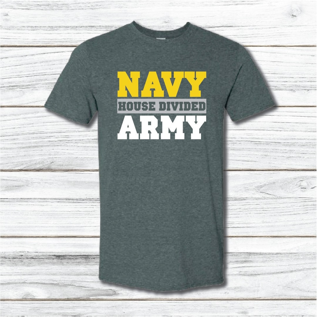 Military House Divided T-shirt- Navy, Coast Guard, Army, Marines, Air ...