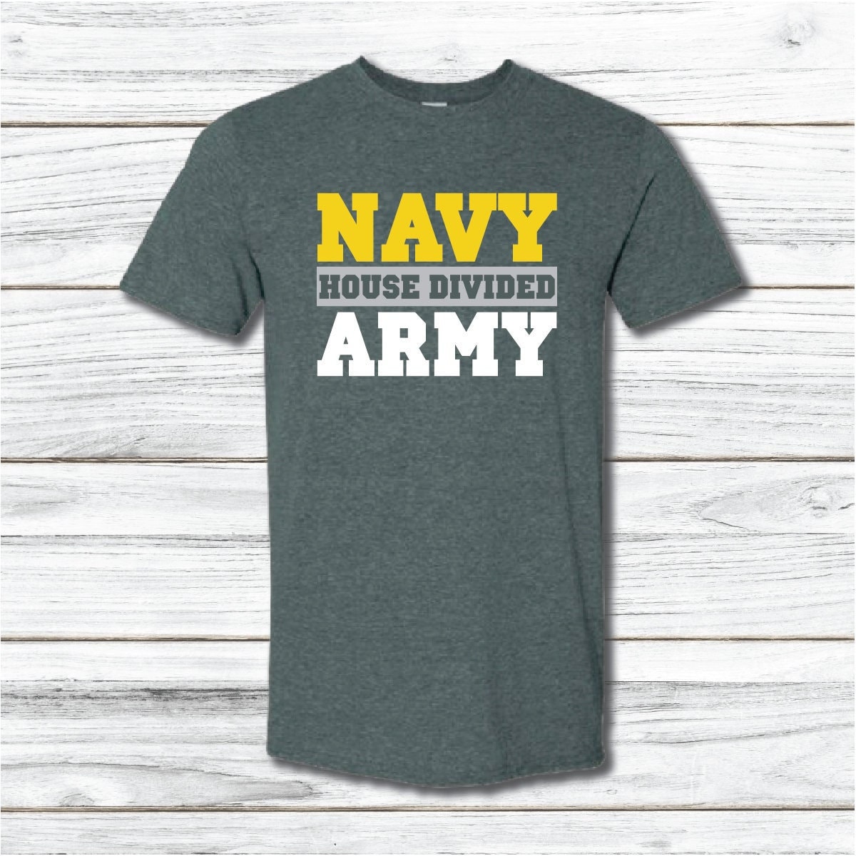 Military House Divided T-shirt- Navy, Coast Guard, Army, Marines, Air ...