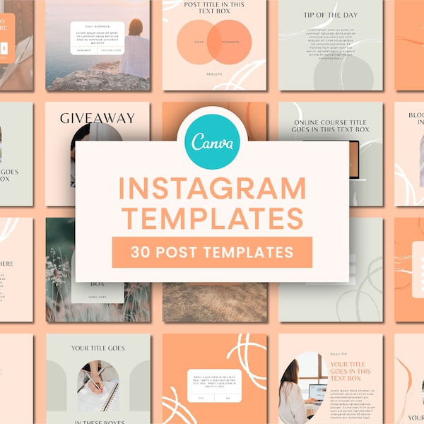 Pastel Instagram Template - Etsy