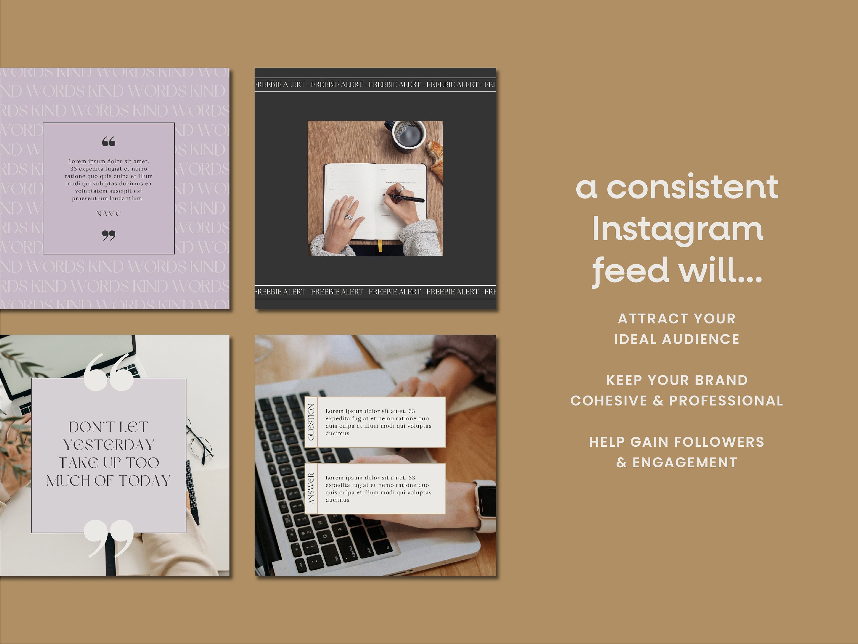 Virtual Assistant Instagram Templates | Modern VA Instagram Post ...