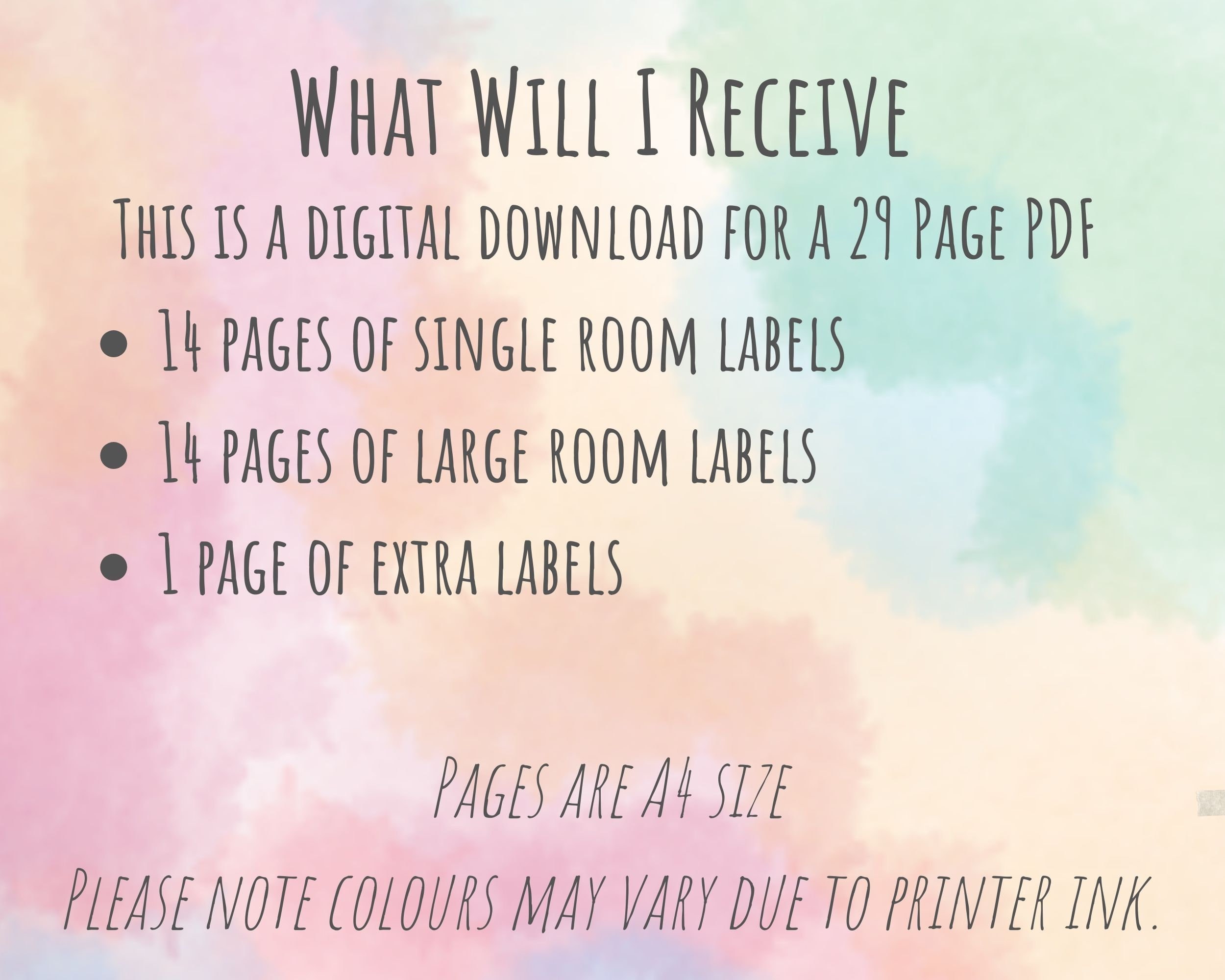 Printable Moving House Labels - Room Tags - Moving Box Labels - Moving ...