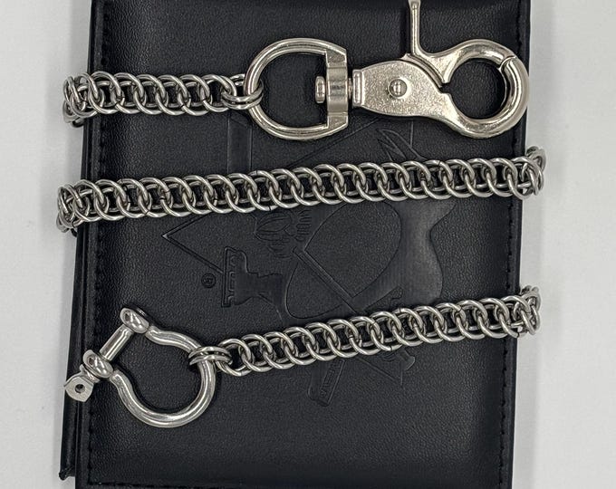 Stainless Steel Wallet Chain Half Persian Style - Etsy