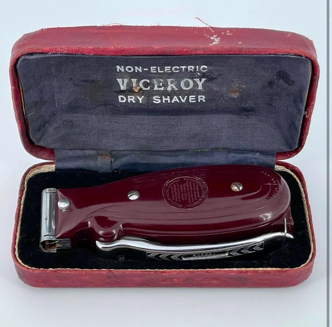 Non-electric Razor in Burgundy Bakelite, From the Viceroy Brand, Made ...