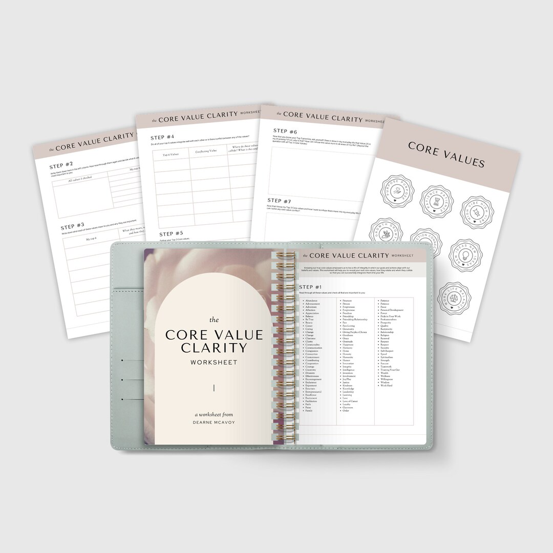 Core Value Clarity: 6 Step Process to Help You Discover Your Core Values - Etsy UK