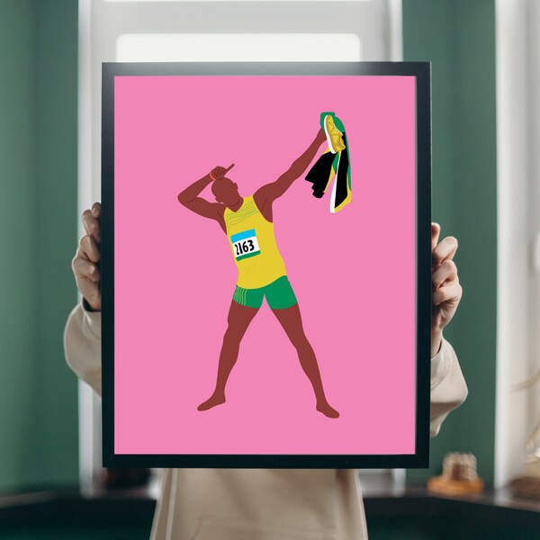Athletics Poster Running - Etsy