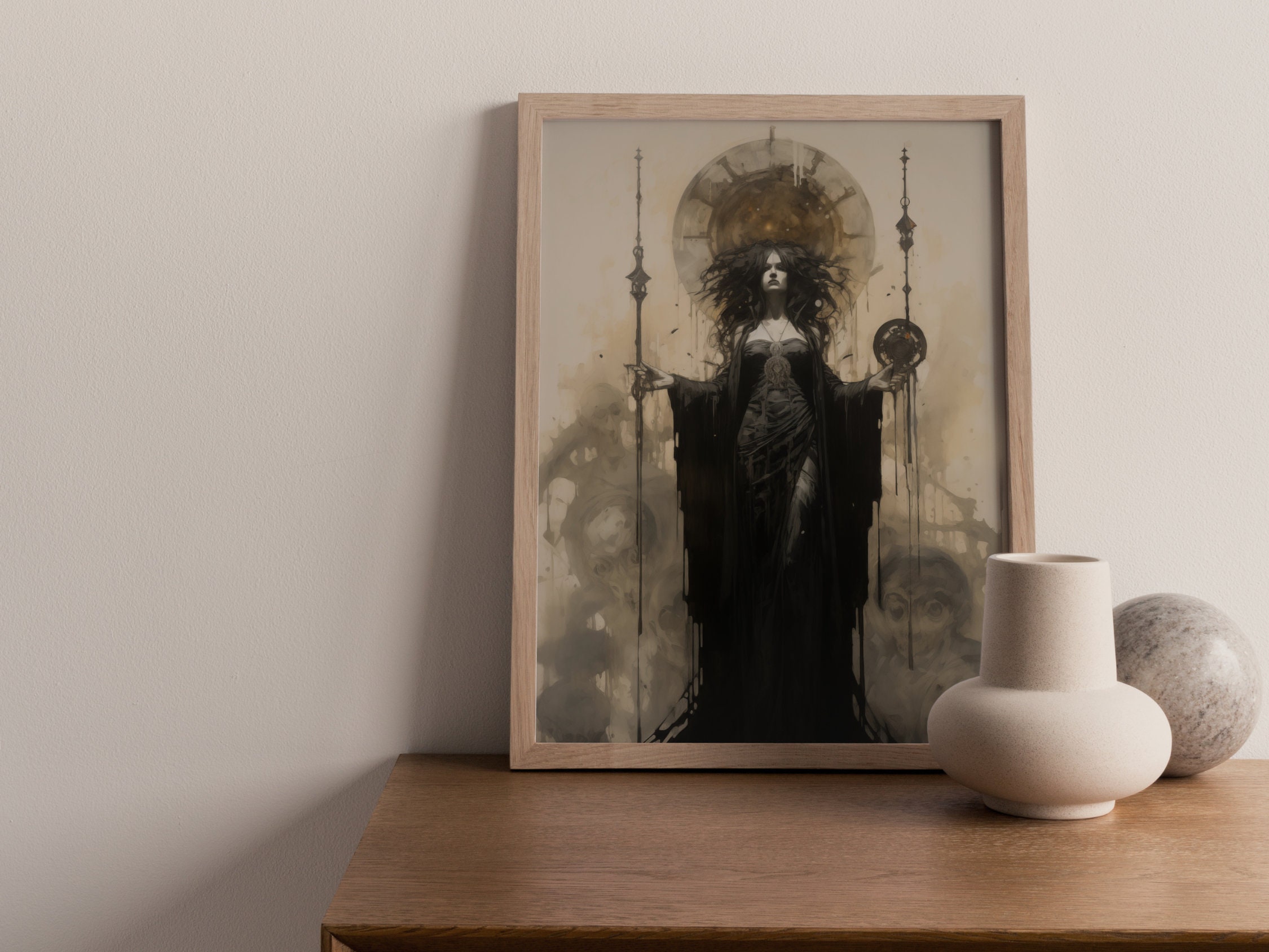 Hecate Art Print, Tonalism Style Greek Goddess (digital Download ...