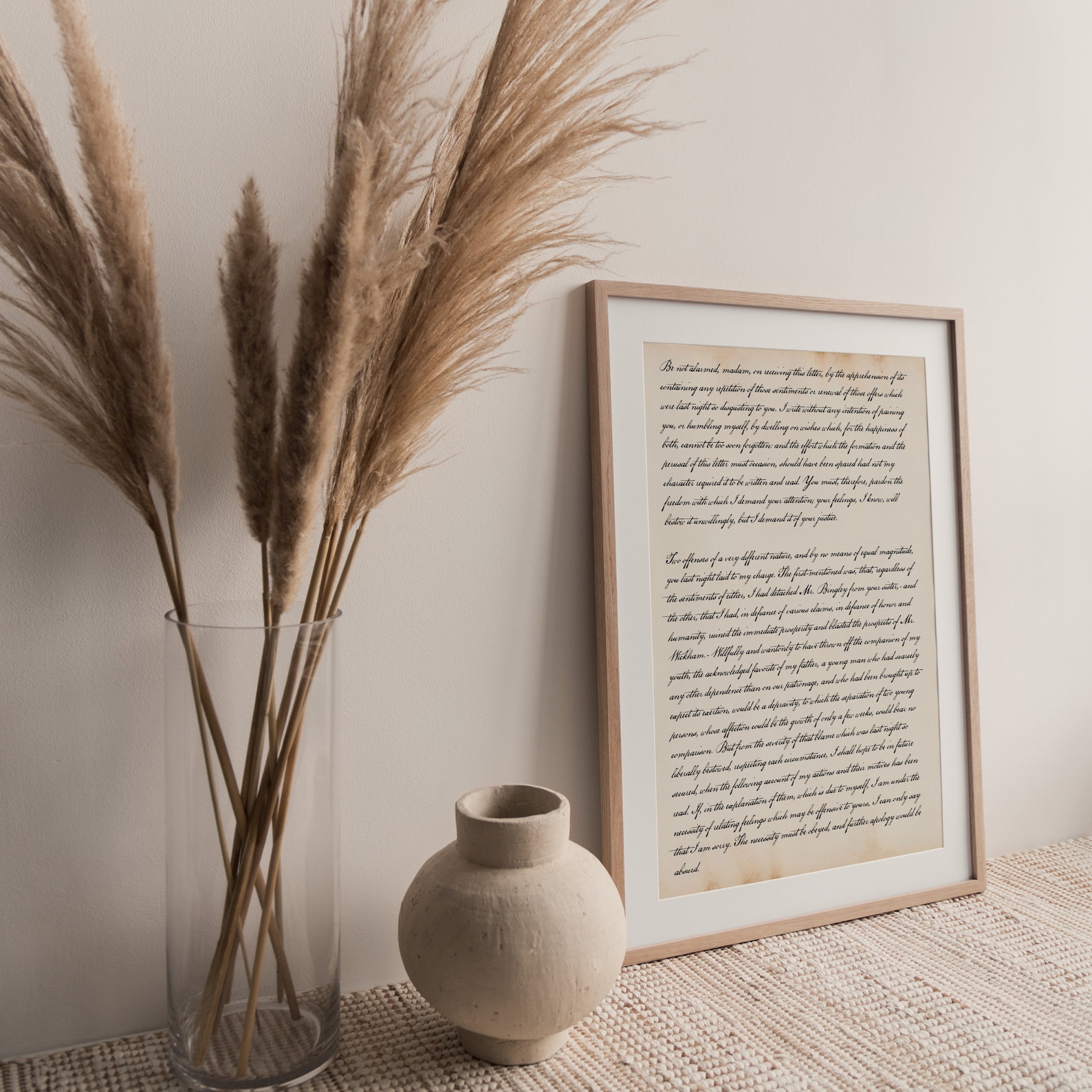 Mr. Darcy Letter Print - Pride and Prejudice, Jane Austen Gift (instant ...