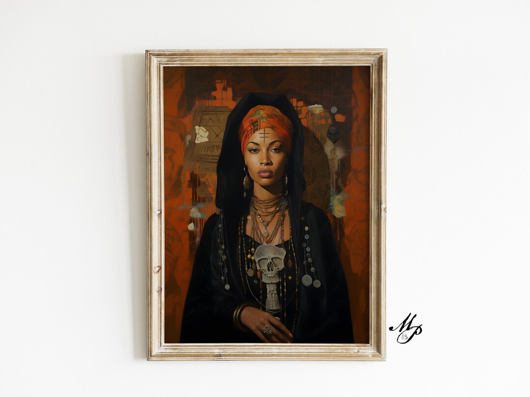 Marie Laveau - Voodoo Queen of New Orleans - Occult Poster, Gothic Home ...