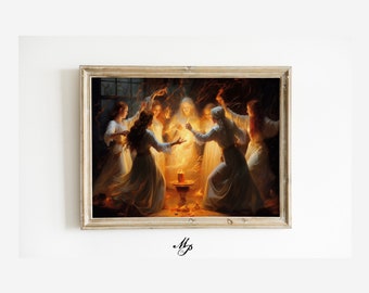 Joseph Tomanek Fire Dance Nymphs Dancing Print Poster - Etsy