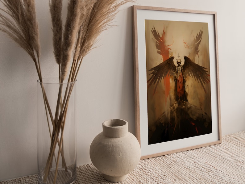 PAZUZU - Mesopotamian Wind Demon God - Art Poster Print - Dark Academia ...