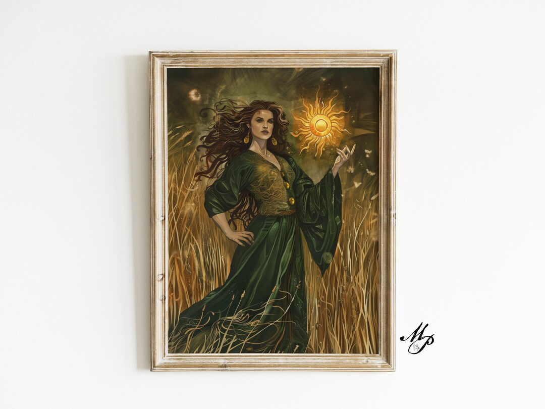 Brigid Goddess Giclée Print, Celtic Pagan Fine Art (digital Download ...