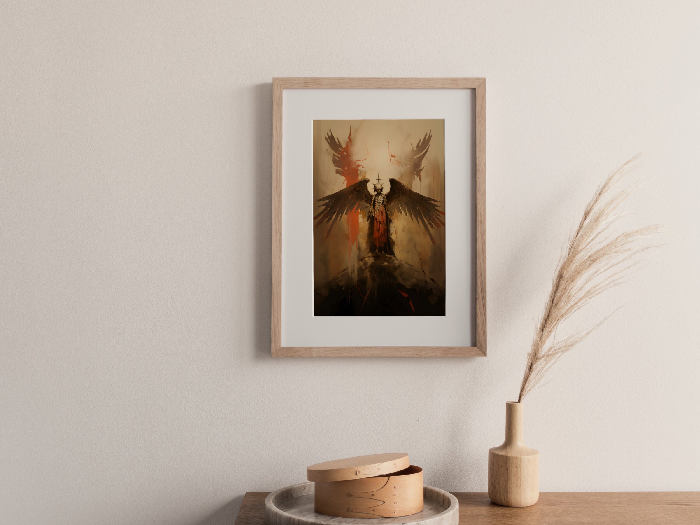 PAZUZU Mesopotamian Wind Demon God Art Poster Print Dark - Etsy Australia
