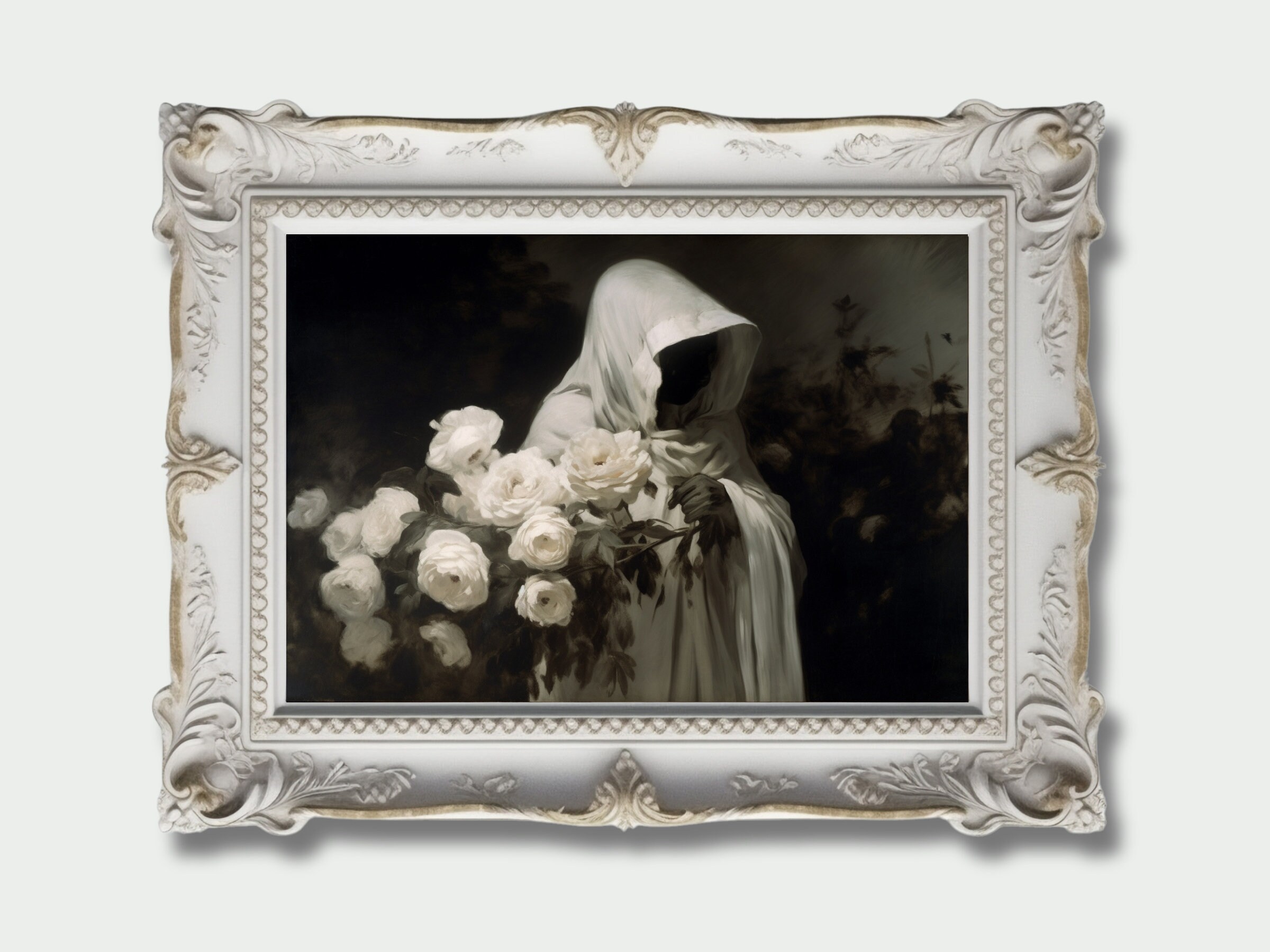 Ghost Prints Set, Macabre Wall Art, Dark Academia Decor (digital ...
