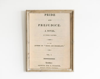 Pride and Prejudice Gallery Wall Art / Light (Download Now) - Etsy